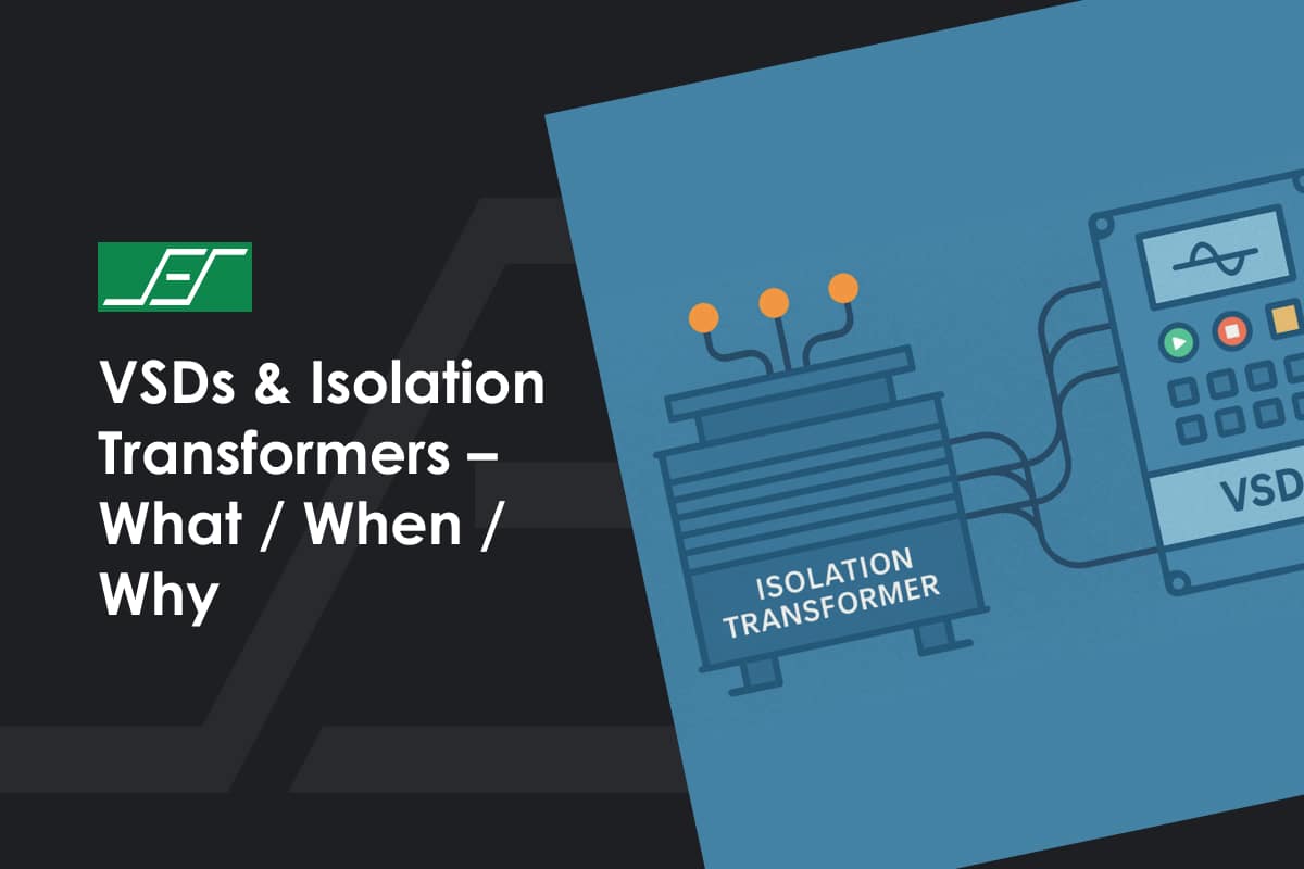 Isolation Transformer for VSD/VFD – SES Blog